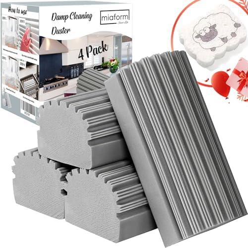 Amazon.com: 6-Pack Damp Clean Duster Sponge, Reusable Damp Duster ...