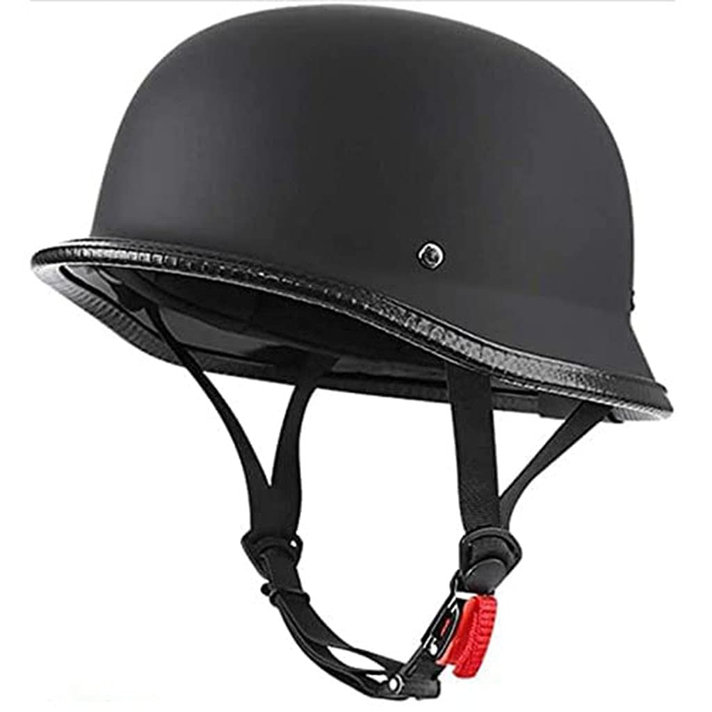 Buy German Style Motorcycle Helmet Half Shell Helmet Adult Retro ...