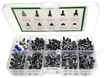 Push Button Kit - 10 Types, 180 Pieces - for Arduino, ESP32, ESP8266 ...