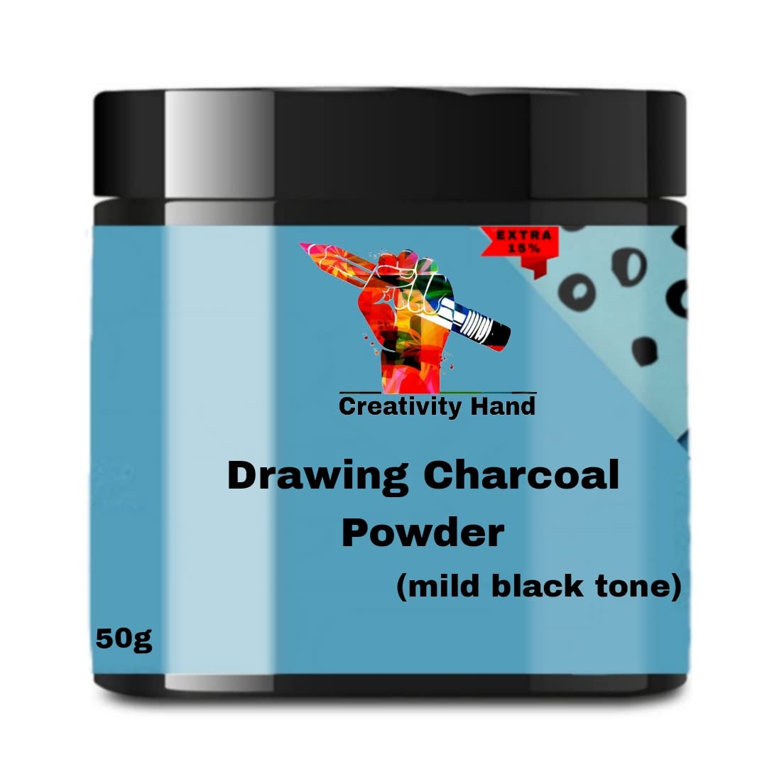 Drawing Charcoal Powder 100g mild black tone For Artists | Sketching ...