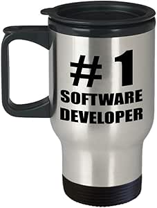 Amazon.com: Gifts for Number 1 Software Developer Travel Mug Insulated ...