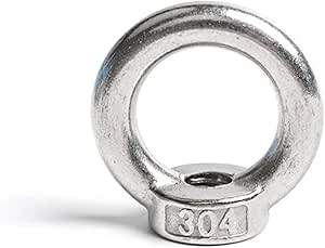SeroNi 1/2/5 pièces 304 écrou à œil de Levage en Acier Inoxydable M3 M4 M5 M6 M8 M10 M12 M14 M16 ...