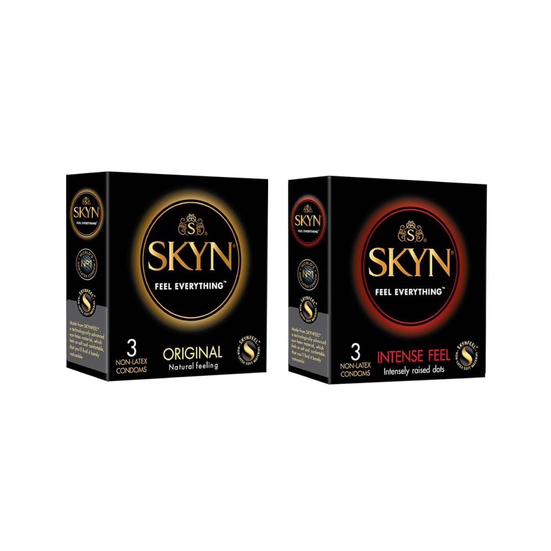 Buy SKYN® Original super soft premium male condom 3p and SKYN® Intense ...