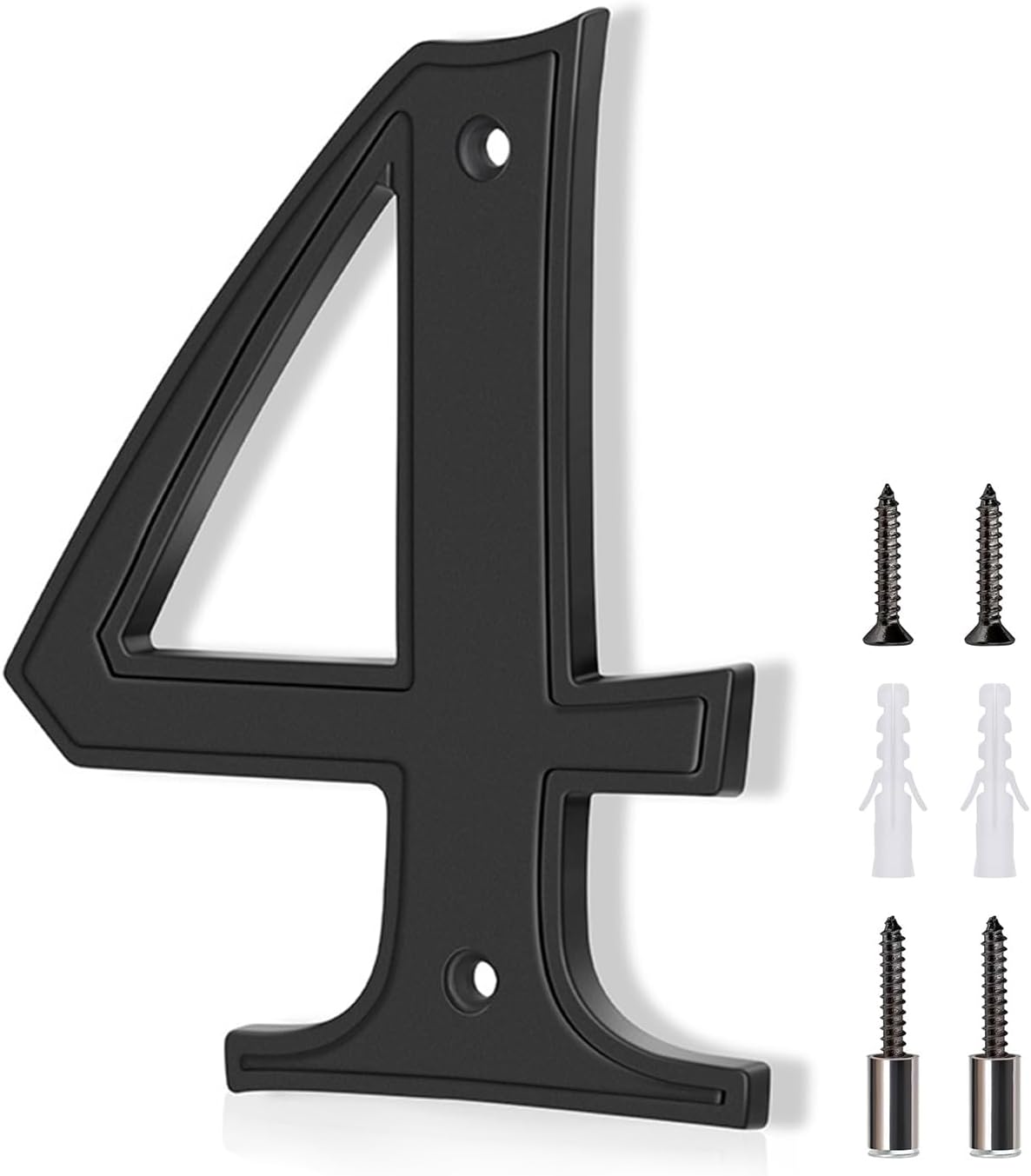 Amazon.com: ALTAIR Stainless Steel House Number, Black Floating Modern ...