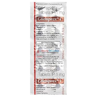 Glimiprex 1 - Strip of 10 Tablets : Amazon.in: Health & Personal Care