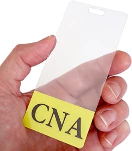 Amazon.com : Clear CNA Badge Buddy Vertical - Certified Nursing ...