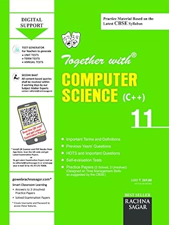 Together with CBSE Practice Material Chapterwise for Class 11 Computer ...
