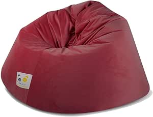 PANDOZ Velvet Classic XL Colors Red 120x120 Comfy Relaxing Chair Bean ...
