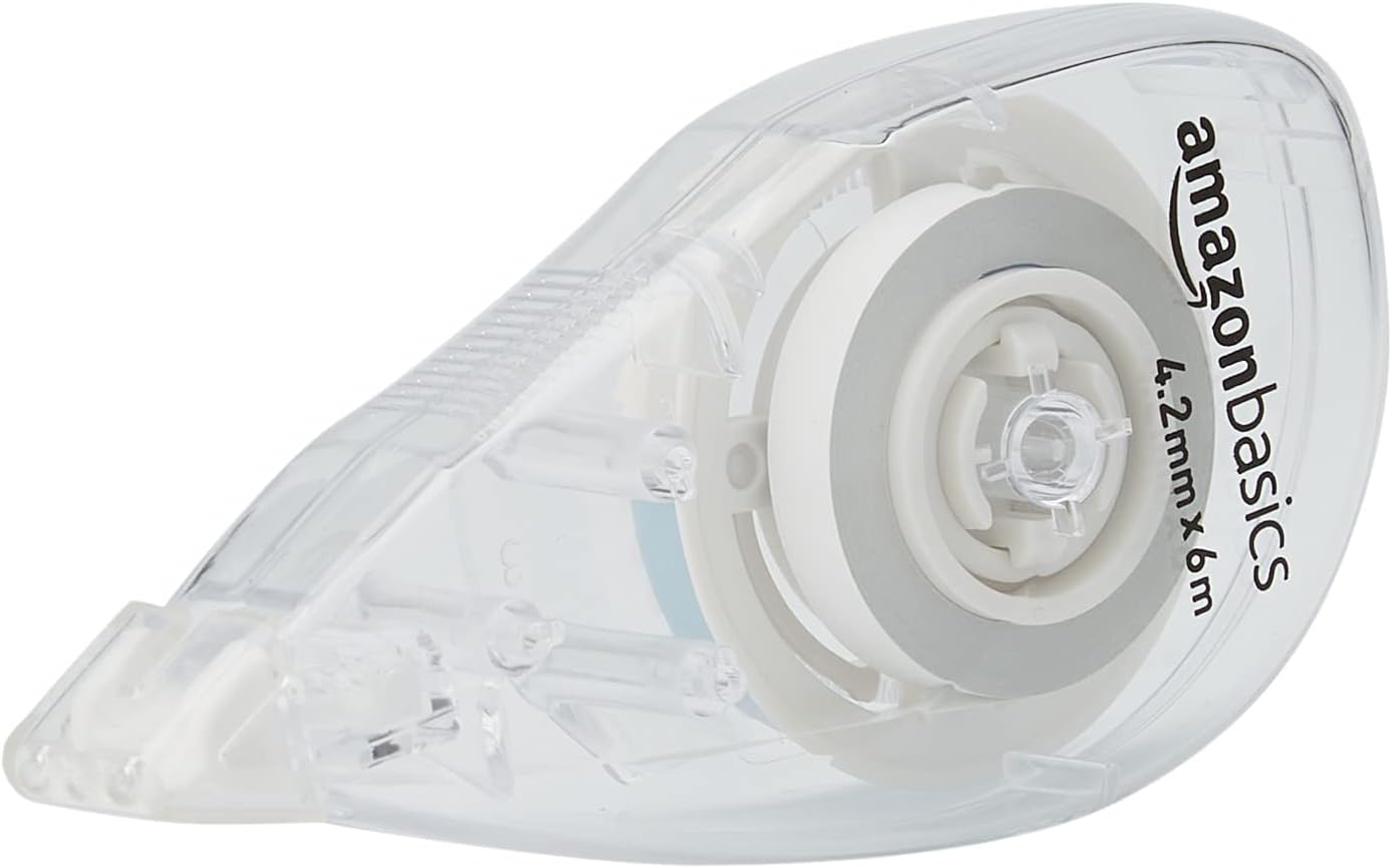 Amazon Basics Correction Tape 4.2mm x 6m, 10 Pack : Amazon.co.uk ...
