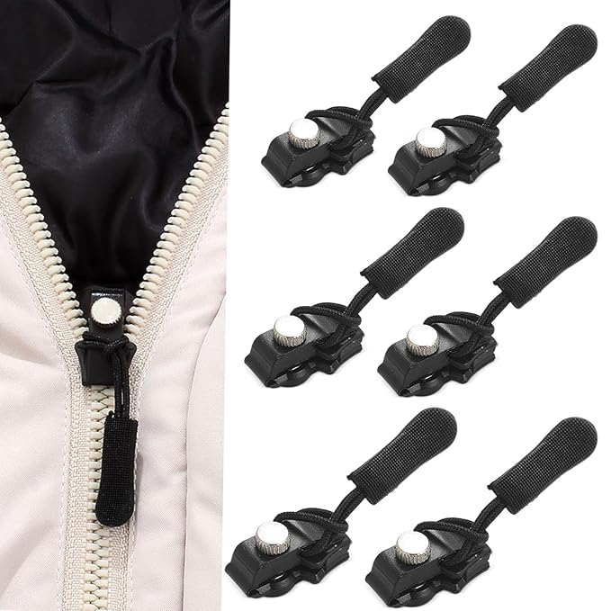 FLIZZOW 5 Sets Instant Zipper Repair Kit, Universal Zipper Slider ...