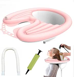 Amazon.com: RUNAAJA Portable Inflatable Hair Washing Tray Rinse Basin for Washing and Cutting ...
