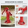 Amazon.com : VEVOR Antique Well Hand Pitcher Pump, 25 ft Max Lift, Cast ...