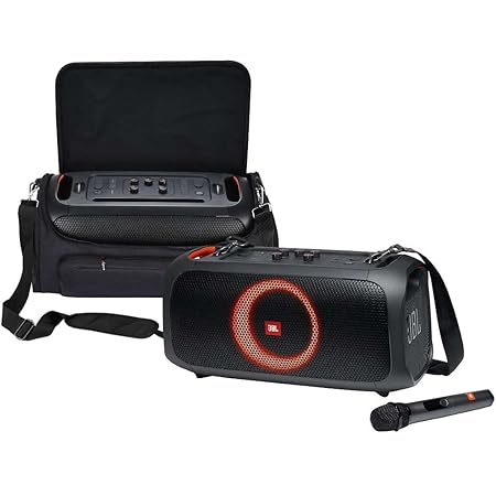 Amazon.com: JBL PartyBox On-The-Go Portable Party Speaker Bundle with ...