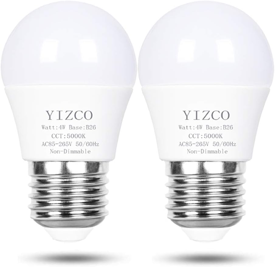 Acaxin LED Refrigerator Light Bulb 4W 40Watt Equivalent, Waterproof ...