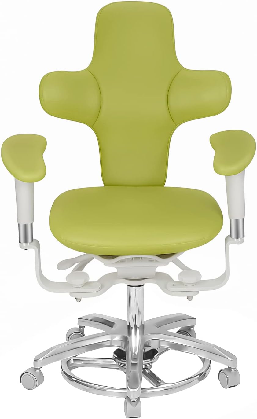 Mobile Adjustable Ergonomic Microscope Stool Chair Imported Seam ...