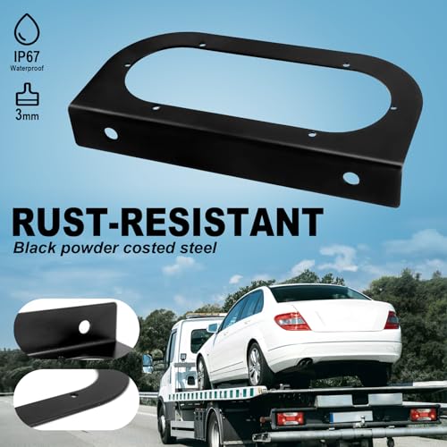 Snapklik.com : Agrieyes Trailer Light Bracket For 6 Inch Oval LED ...