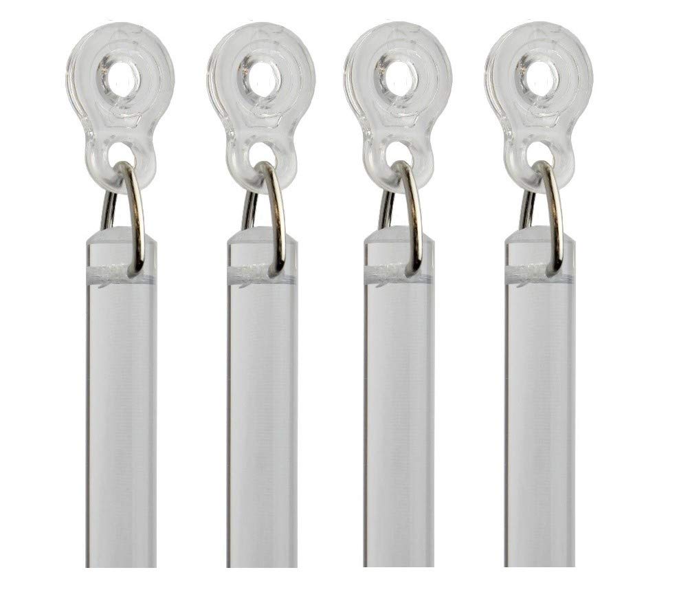 Buy 60 inch (5 feet) - 4 Pack - Amazing Drapery Flexible Clear Acrylic ...