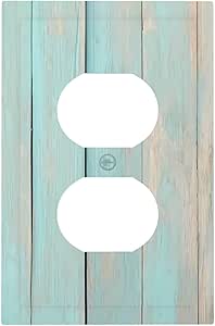 Wooden Country Farmhouse 1 Gang Duplex Receptacle Outlet Covers Wall ...