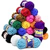 Amazon.com: Hygloss Assorted Acrylic Yarn Set - 24 Mini Colorful Skeins ...