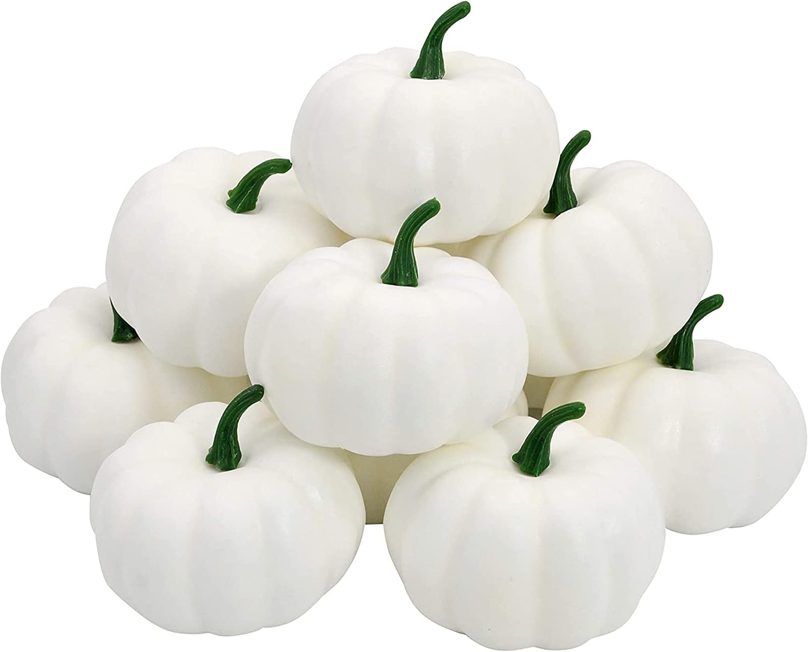 HBell 12pcs Small Artificial Lifelike Pumpkin Fall Harvest Mini ...