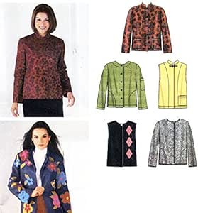 Amazon.com: Simplicity 4826 Sewing Pattern for Six Easy Jackets or ...