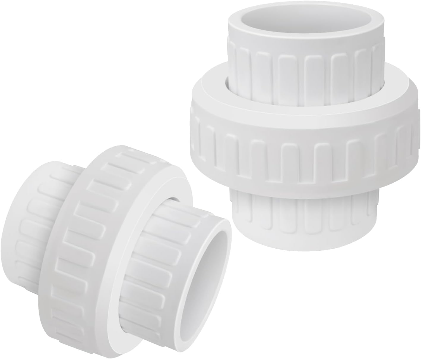 Amazon.com: BOUYAO 2" PVC Union Coupling Pipe Fitting (Socket x Socket ...