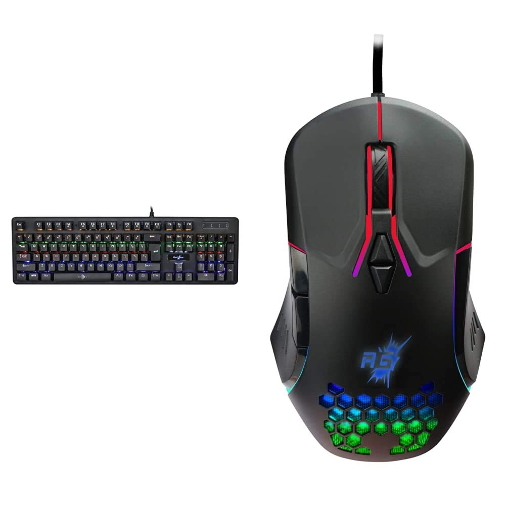 Buy Redgear Shadow Amulet Mechanical Keyboard A-15 RGB Gaming Mouse Set ...