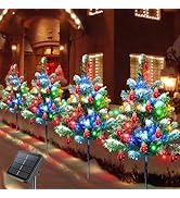 Amazon.com: Homeleo 6-Pack Solar Small Christmas Trees for Outdoor ...