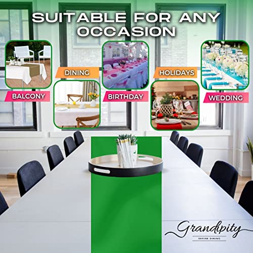 Snapklik.com : Green 6 Pack Premium Disposable Plastic Table Runner 14 ...