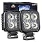 Amazon.com: Nilight 2PCS 3Inch Led Pods Square 1500LM Built-in EMC Work ...
