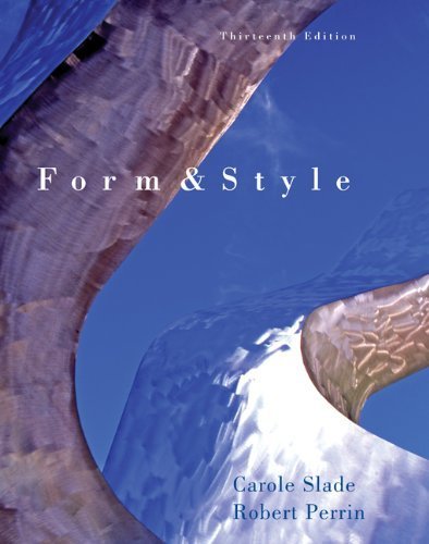 Form and Style: Research Papers, Reports, Theses: Carole Slade: Amazon ...