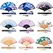 Amazon.com: Jetec 9 Pieces Floral Folding Hand Fans Chinese Style ...