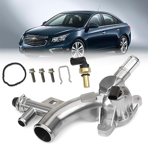 Aluminum Upgraded 25193922 Coolant Housing Water Outlet Compatible with ...