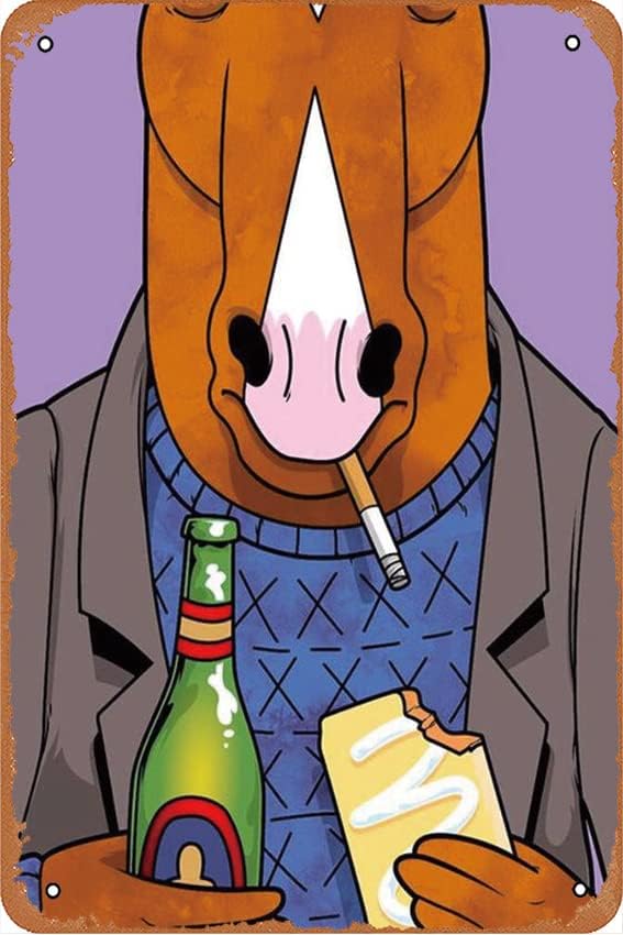 Amazon.com: Bojack Horseman Booze Art Wallpaper Poster Vintage Tin Sign ...