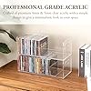 Amazon.com: MyGift 2 Pcs Clear Acrylic CD Holder Racks, Stackable CD ...