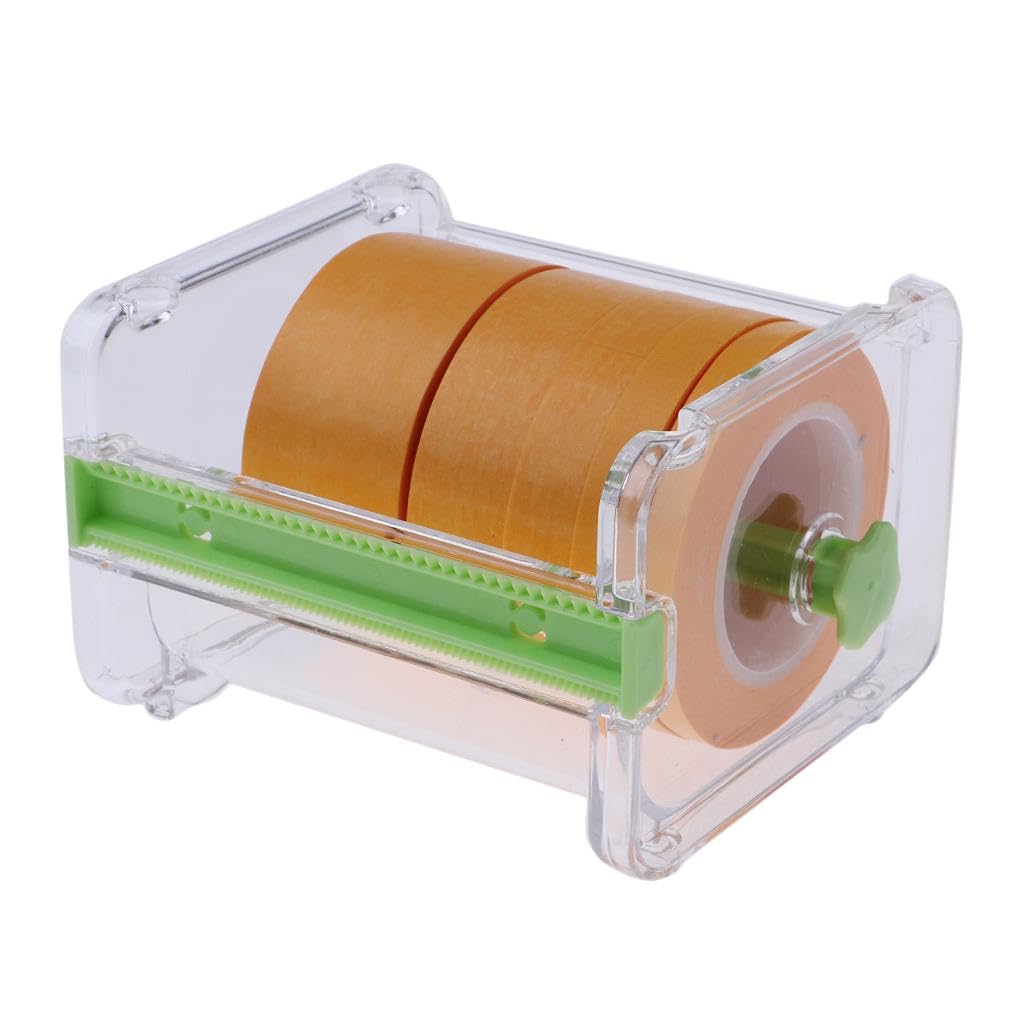 Enakshi Mini Desktop Stacked Masking Tape Holder Box w/ 5 Rolls 6/9/12 ...
