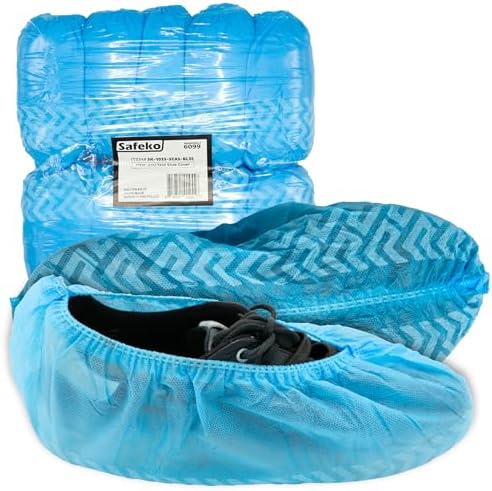 Safeko Premium Disposable Boot & Shoe Covers Booties, Durable, Non-Slip ...