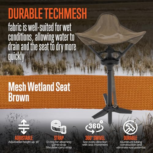 Snapklik.com : ALPS OutdoorZ Mesh Wetland Seat - Lightweight Hunting Chair