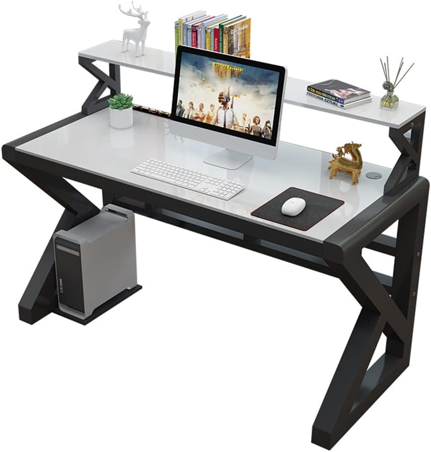 Gaming Desk Computer Desk Gaming Table Ergonomic PC Gaming Workstation ...