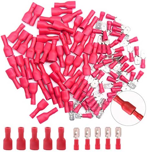 CEEYSEE Cable Lugs x 100 Male Cable Connector x 50 / Female Cable ...