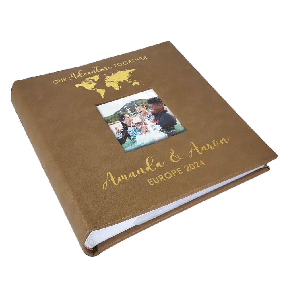 Amazon.com: Personalized Photo Album, Custom Engraved Picture Album ...