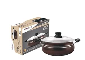 Pixxon Medium Gravy Handi with Stainless Steel Lid Durable Non-Stick ...