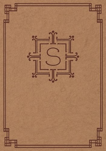 Emboss Letter S Notebook - Creative Journal: 7x10, Cream Paper, 5mm Dot ...