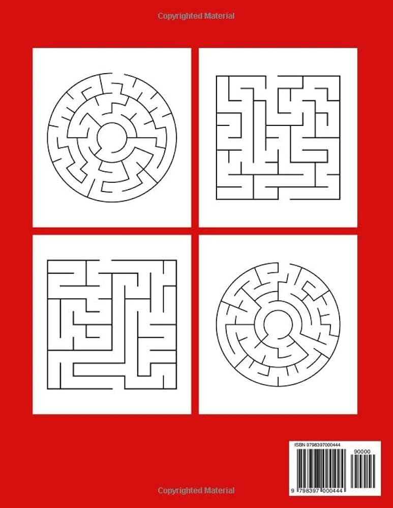 Easy Maze Worksheets