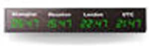 Amazon.co.jp: Multiple Time Zone Clock LED Digital Multi Time Zone City ...