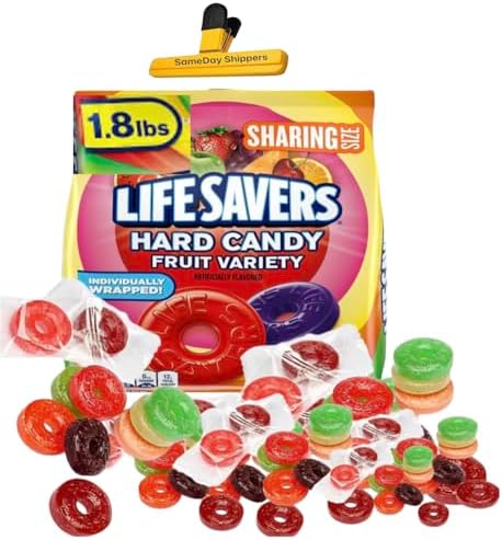 Amazon.com : Lifesavrs 5 Flavors Fruit Candy - 2 Pounds Of Approx 240 ...