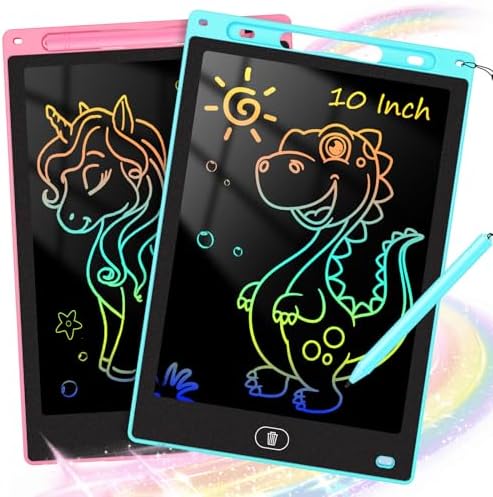 KTEBO® 2 Pack 10 in LCD Writing Tablet for Kids - Erasable Drawing ...