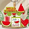 Amazon.com: Summer Tiered Tray Decor Watermelon Tray Decorations Sweet ...
