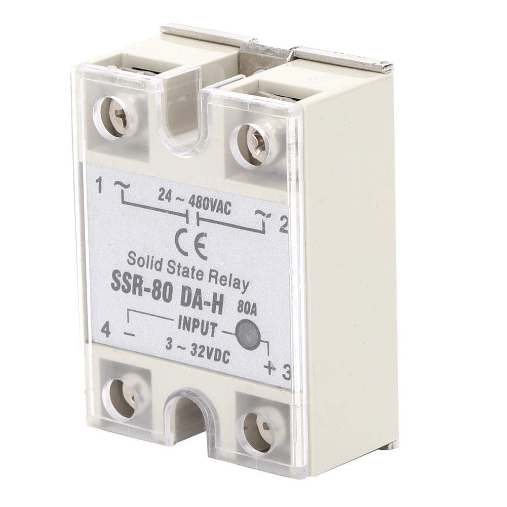 Solid State Relay, 80A Solid State Relay, Solid State Relay DC-AC SSR with Non-Contact Switch ...