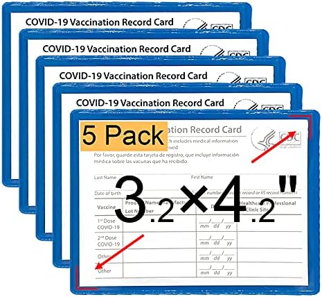 Amazon.com : KGX Vaccine Card Holder for Travel, 4 × 3 in Card ...